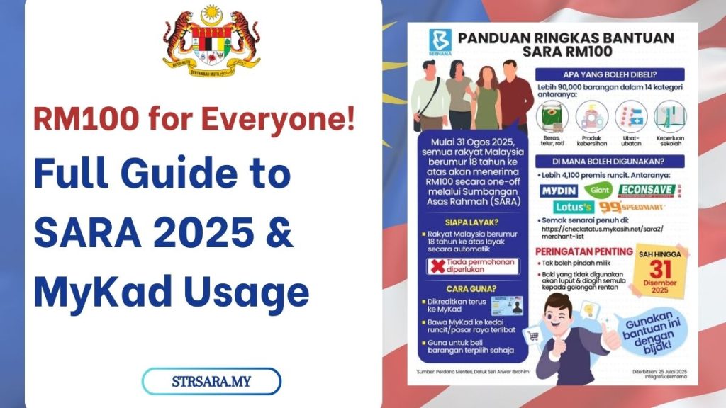 RM100 for Everyone! Full Guide to SARA 2025 & MyKad Usage
