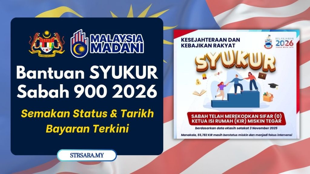 Bantuan SYUKUR Sabah 900 2026: Semakan Status & Tarikh Bayaran Terkini