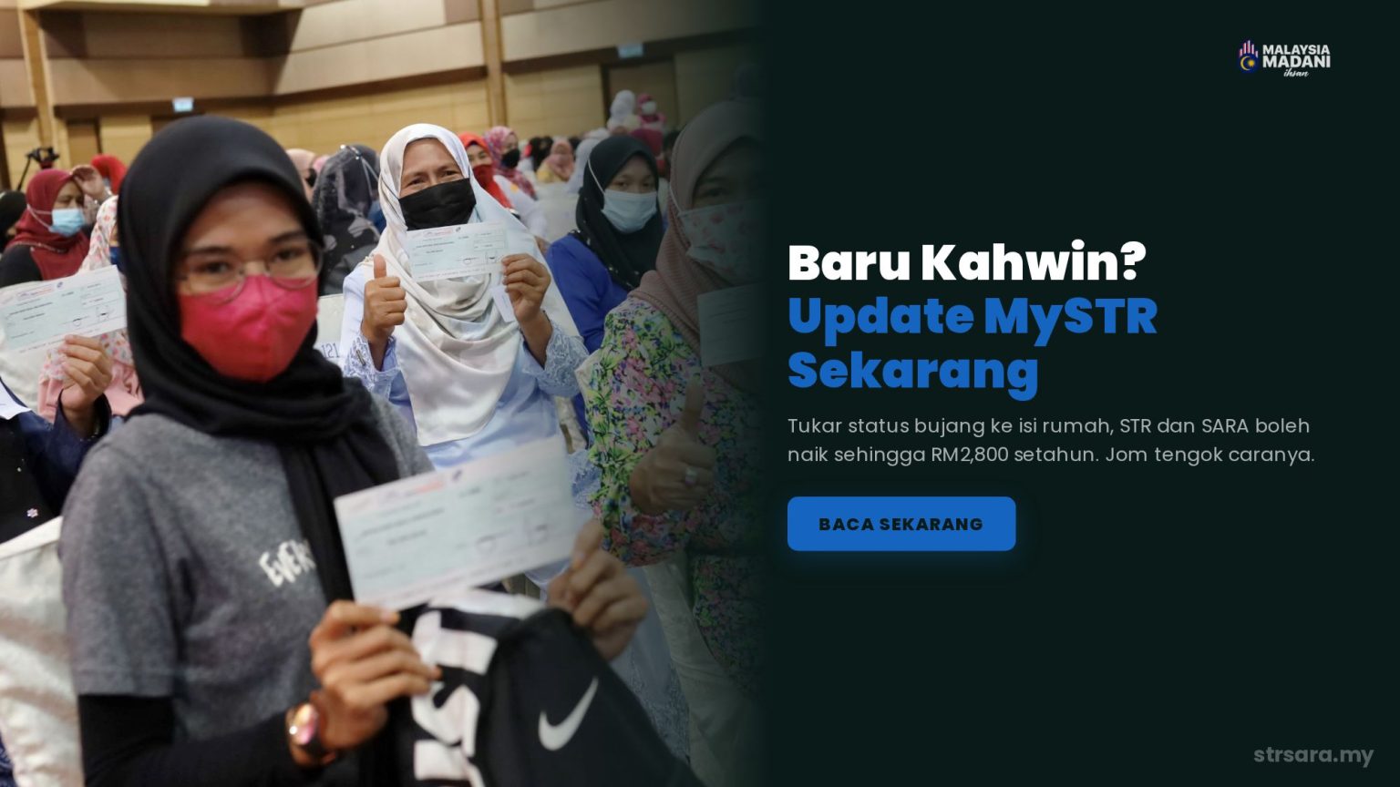 Baru Kahwin? Update MySTR Sekarang, STR dan SARA Boleh Naik
