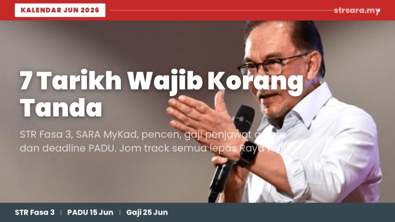 Kalendar Bantuan Jun 2026: 7 Tarikh Wajib Tanda